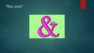 Symbols in English. Pronunciation and vocabulary | PPTX