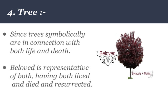 Symbols of the novel "Beloved" by Tone Morrison .pptx | Crime & Harmful Acts to Individuals ...
