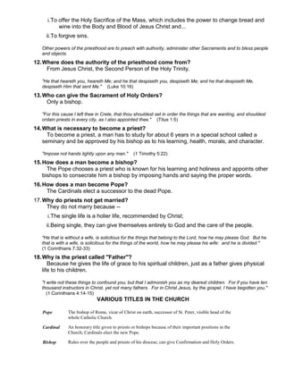 Symbols of holy orders | PDF