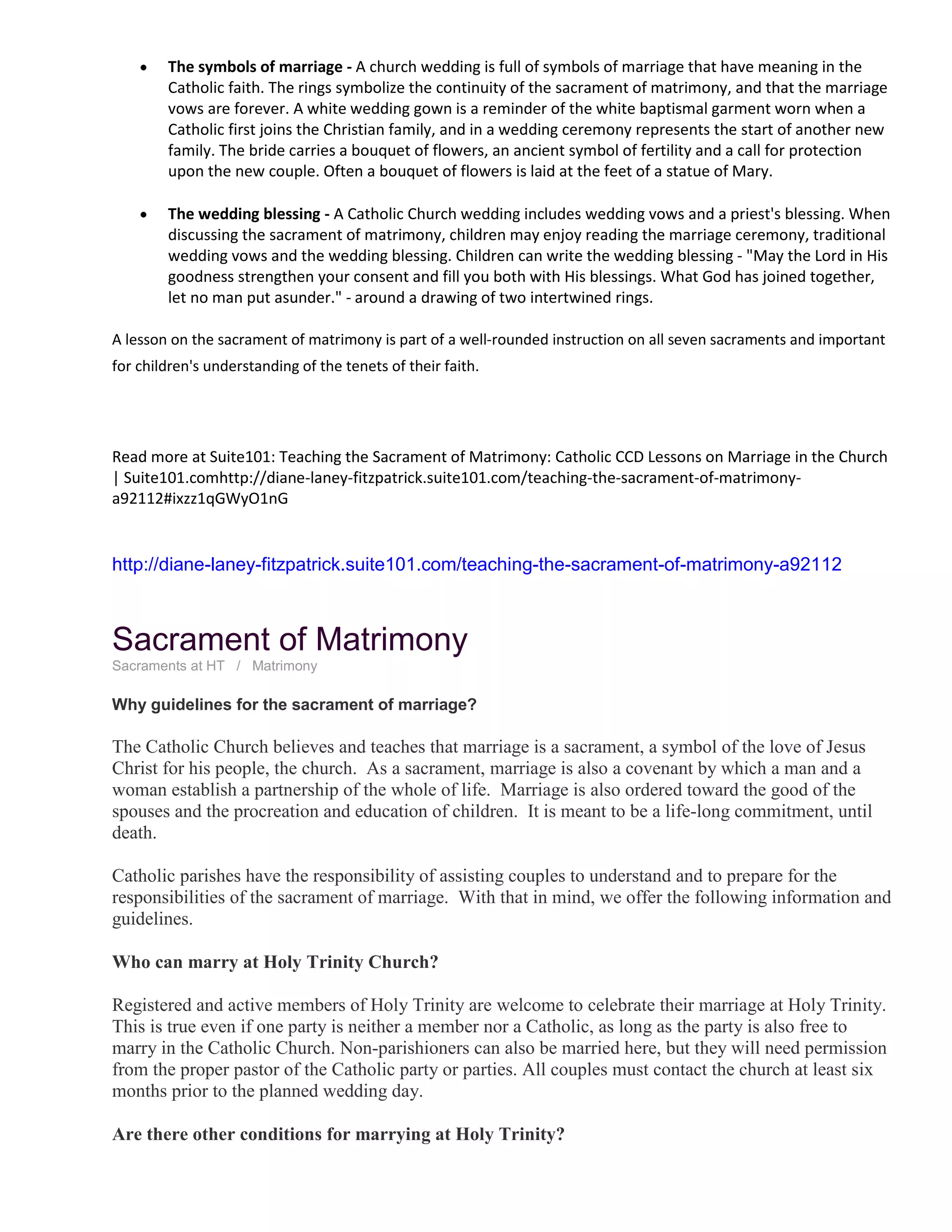 Symbols of matrimony | DOCX
