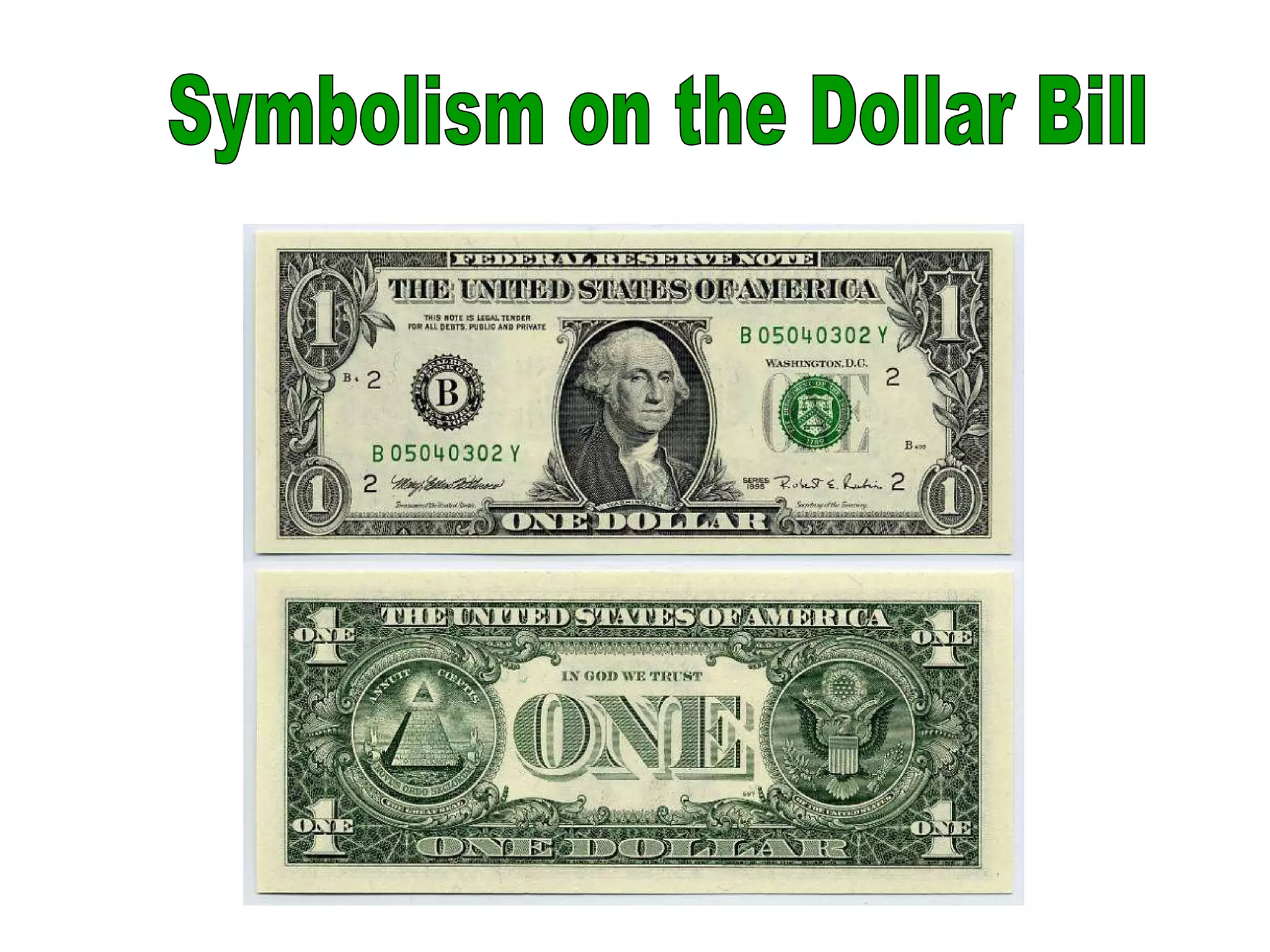 Symbols of the dollar bill | PPT