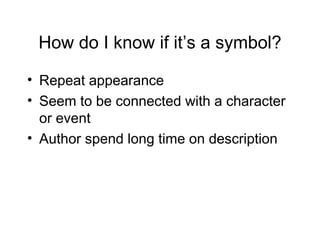 SYMBOLS PPT-yes (1).ppt a slideshow to introduce symbolism | PPT