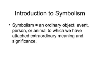 SYMBOLS PPT-yes (1).ppt a slideshow to introduce symbolism | PPT