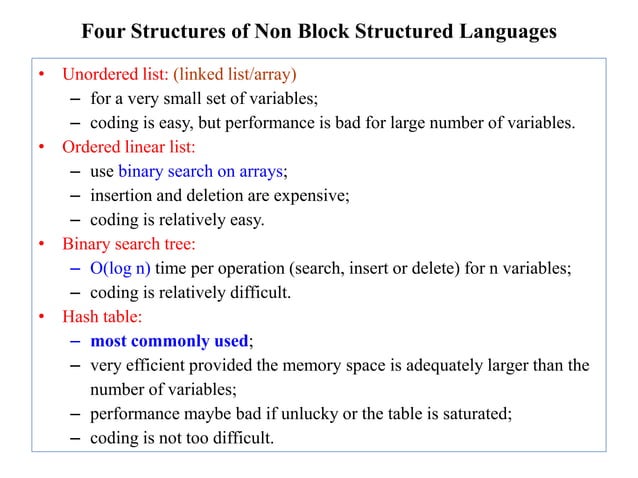 Symbol table in compiler Design | PDF