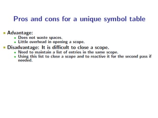 Symbol table in compiler Design | PDF