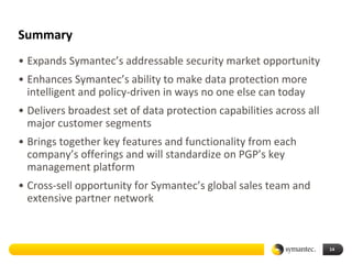 Symantec Acquires PGP and GuardianEdge | PDF | Computer Software and ...