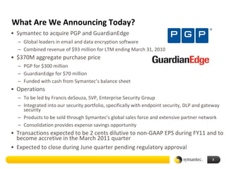 Symantec Acquires PGP and GuardianEdge | PDF | Computer Software and ...