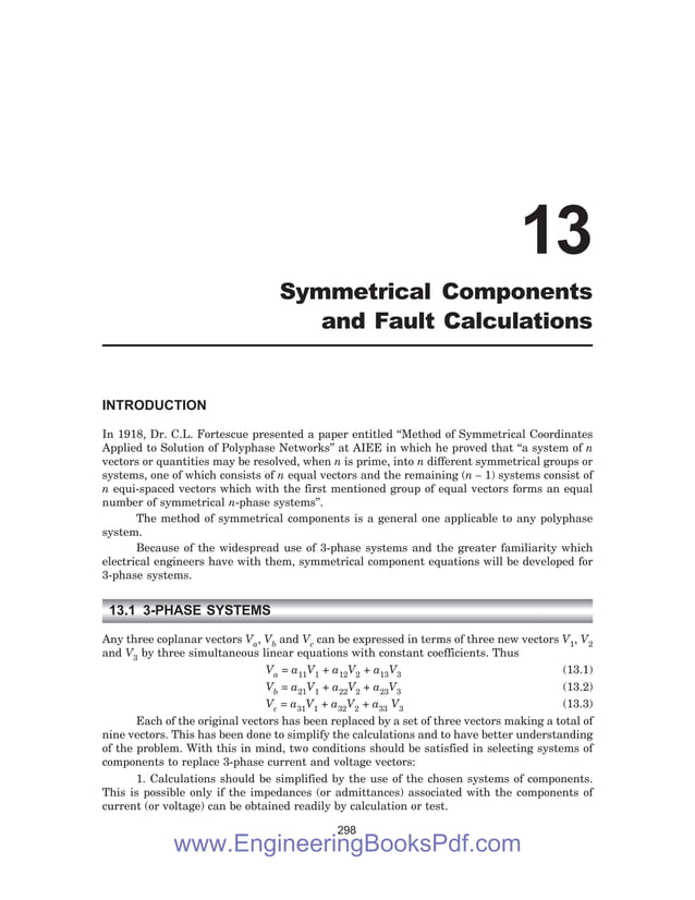 Sym Components and Fault Calculations.pdf
