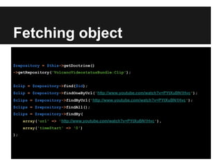 Symfony2. Database and Doctrine | PPT