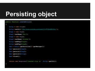 Symfony2. Database and Doctrine | PPT