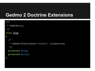Symfony2. Database and Doctrine | PPT