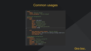 Symfony configuration component in ORO | PPT