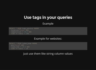 Measure your app internals with InfluxDB and Symfony2 | PPT