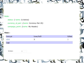 Symfony Admin Generator - generator.yml