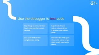 DDD (Debugger Driven Development) | PPTX