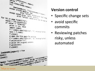 Effective code reviews | PDF