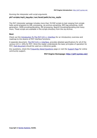 Introduction To Embedding The PH7 PHP Engine in a C/C++ Host ...