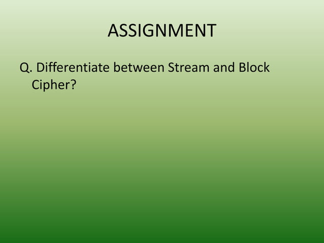 Symmetric Key Algorithm Ppt