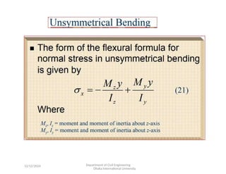 Symmetrical and unsymmetrical bending.pptx