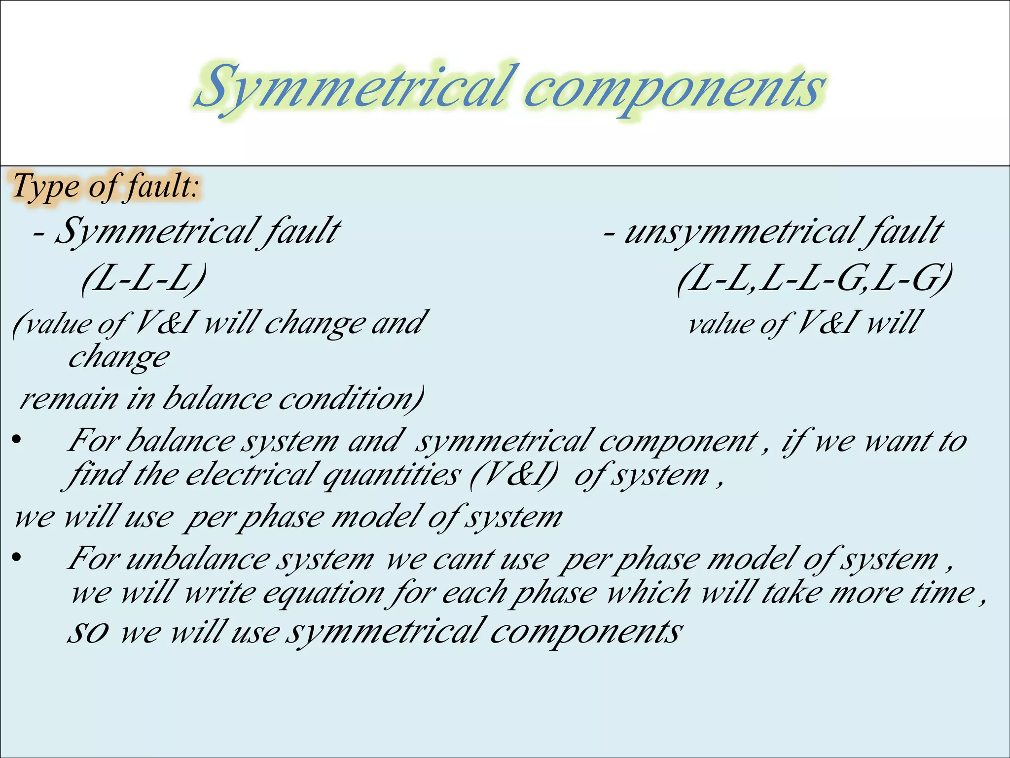 Symmetrical components | PDF