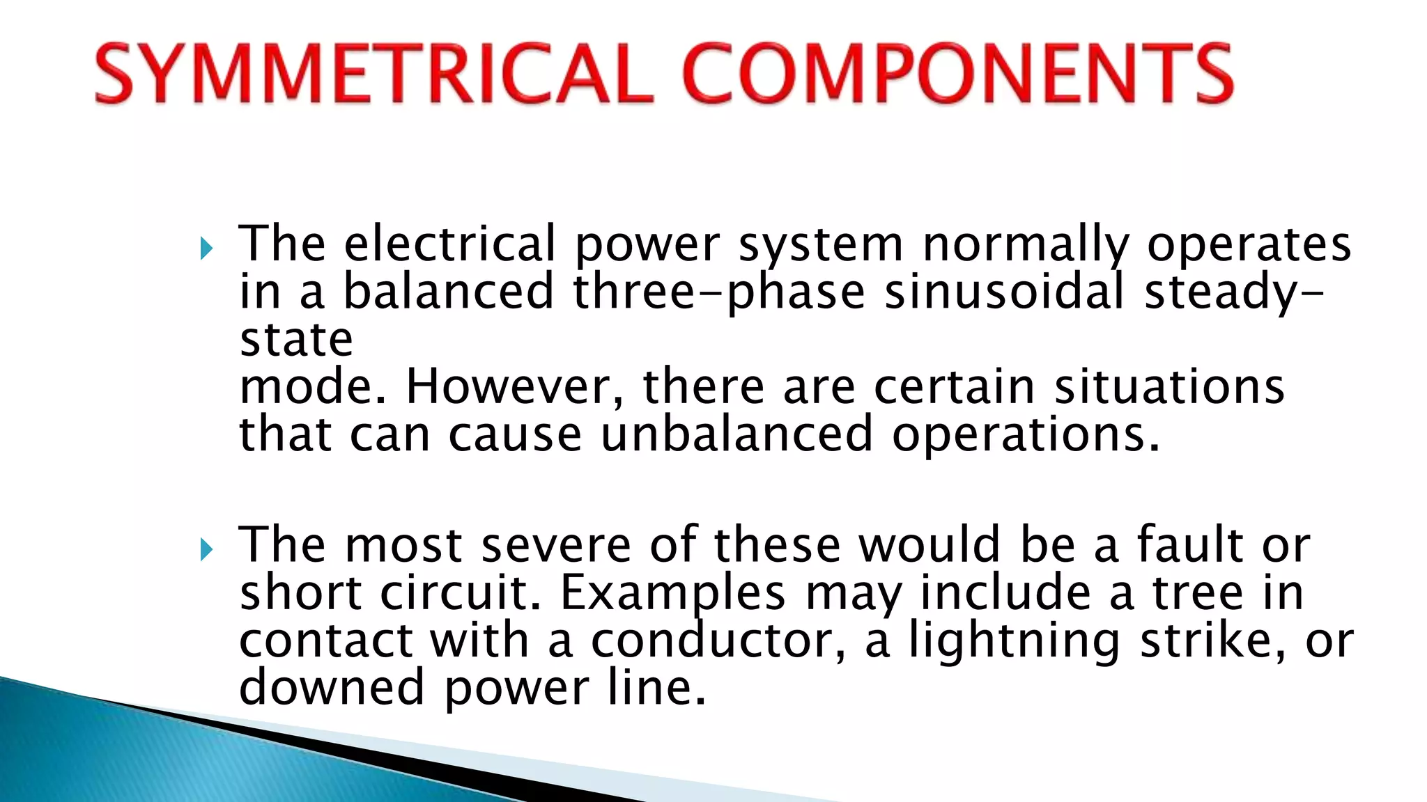 Symmetrical components...... | PPTX