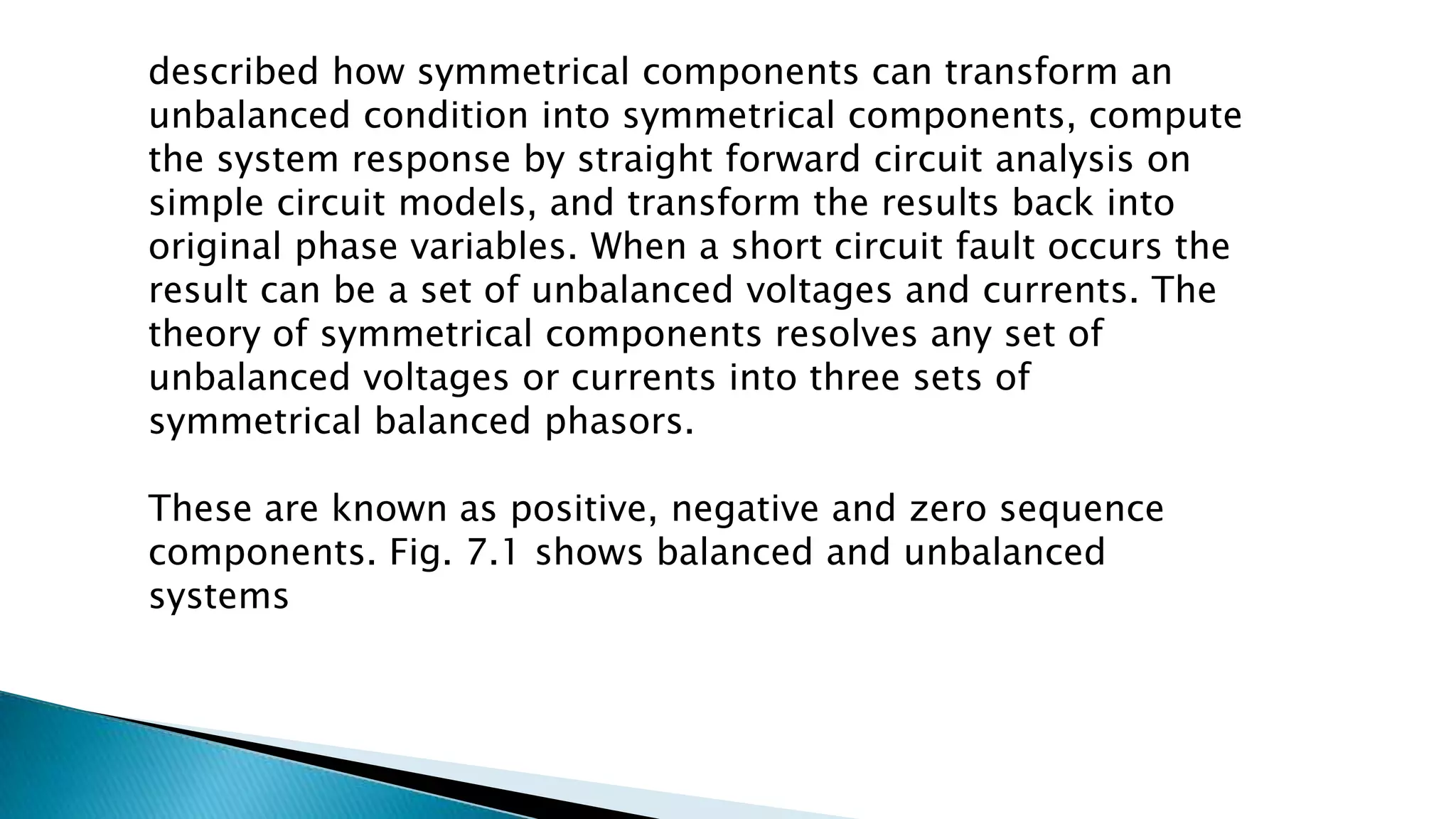Symmetrical components...... | PPTX