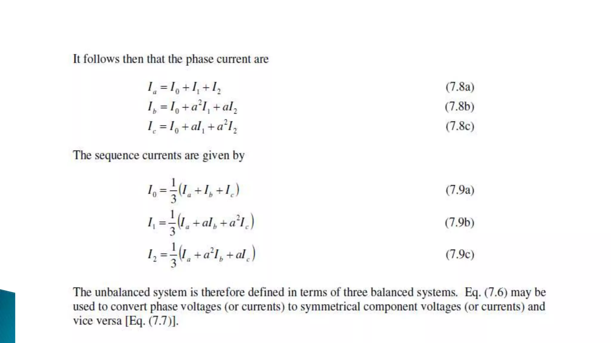 Symmetrical components...... | PPTX
