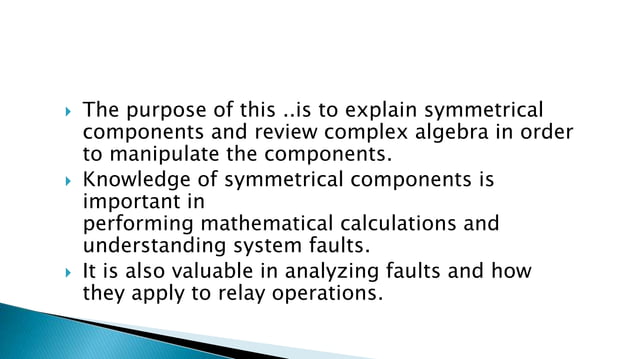 Symmetrical components...... | PPTX