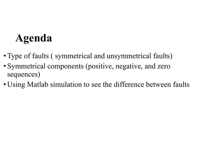 Symmetrical and unsymmetrical faults | PPT Symmetrical and unsymmetrical faults | PPT