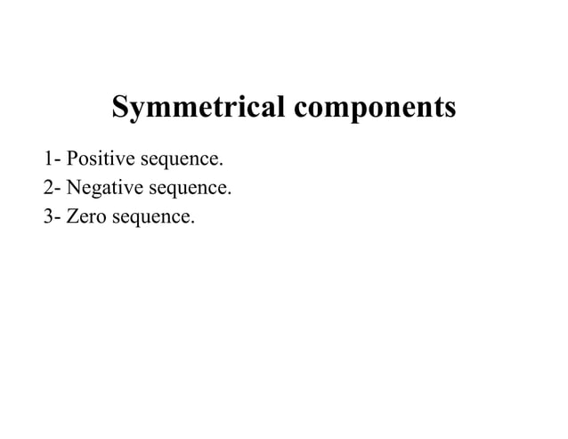 Symmetrical and unsymmetrical faults | PDF