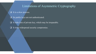 Symmetric and asymmetric key cryptography | PPTX