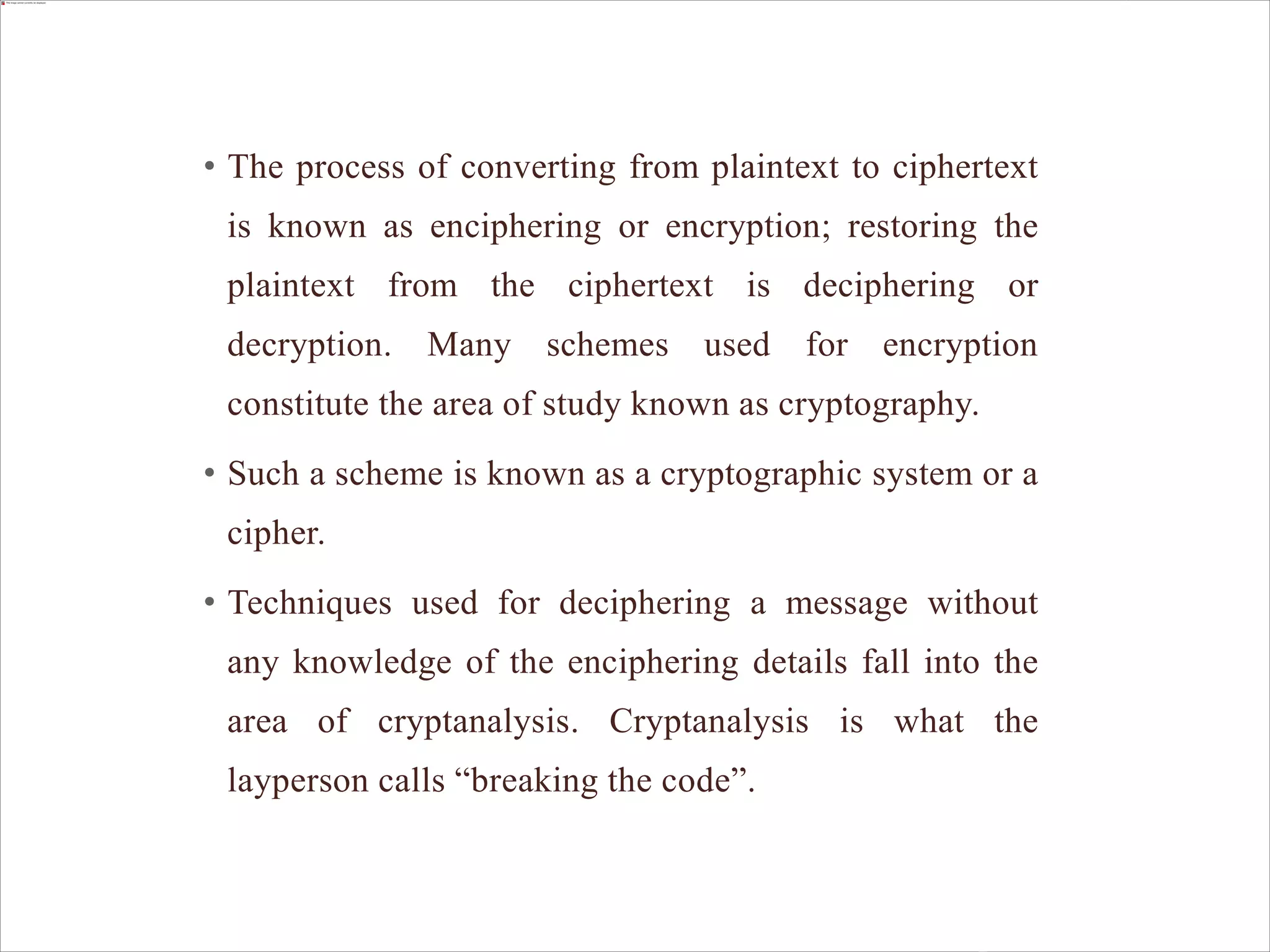 Symmetric ciphermodel | PPT