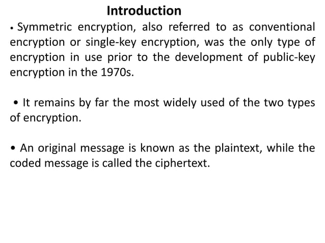 Symmetric Cipher Model Pptx
