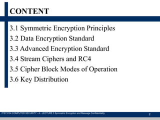 Symmetric encryption and message confidentiality | PPTX