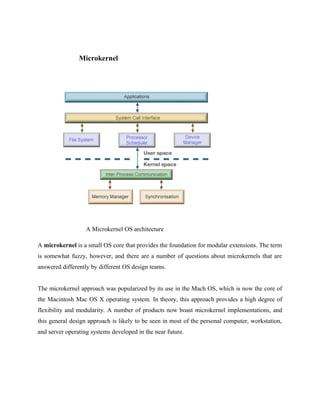 Symmetric multiprocessing and Microkernel | DOC