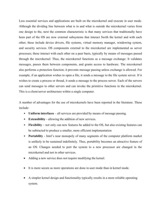 Symmetric multiprocessing and Microkernel | DOC