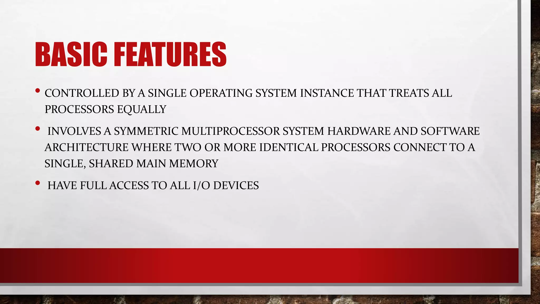 Symmetric Multiprocessing Smp Ppt