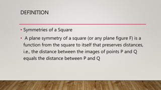 Symmetries of a square ppt | PPT