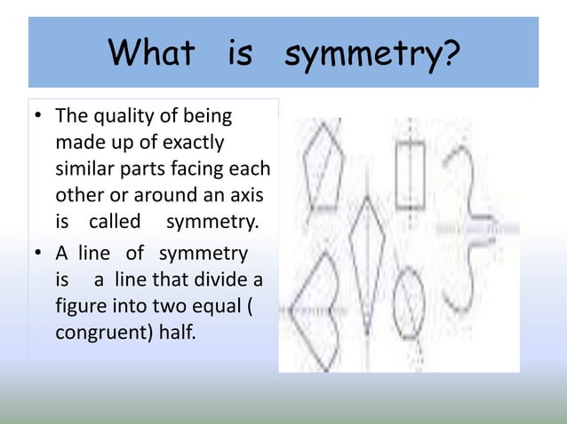 Symmetry in mathematics | PPTX