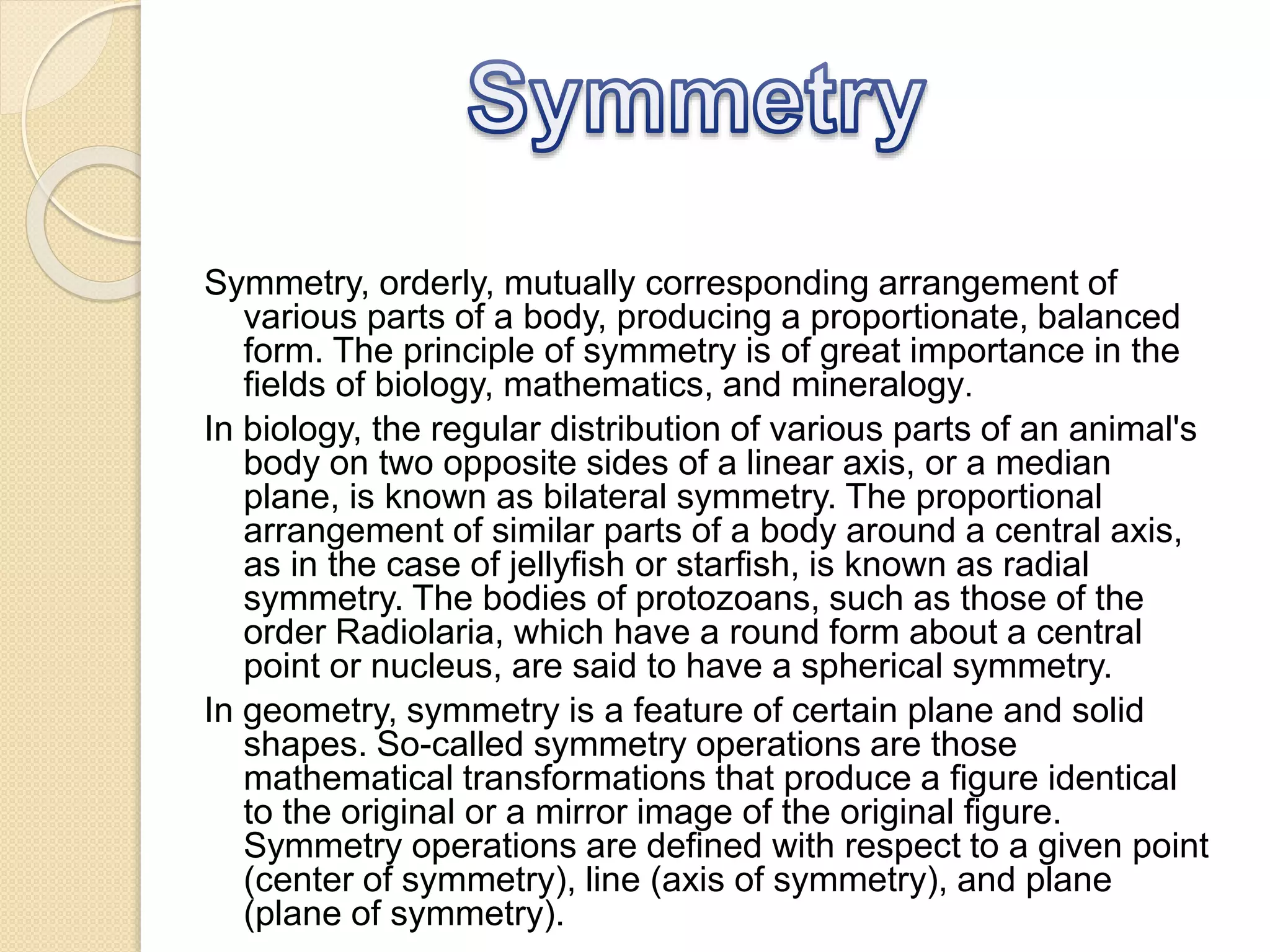 Symmetry | PPT