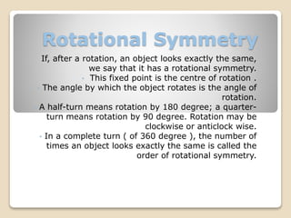 CLASS VI MATHS SYMMETRY | PPTX