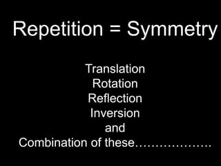 symmetry in solid state physics rotation | PPTX