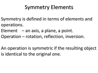 symmetry in solid state physics rotation | PPTX