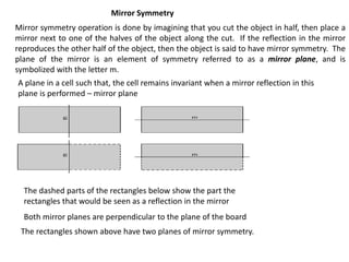 symmetry in solid state physics rotation | PPTX