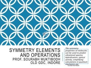 Symmetry Elements and Operations ppt | PPTX