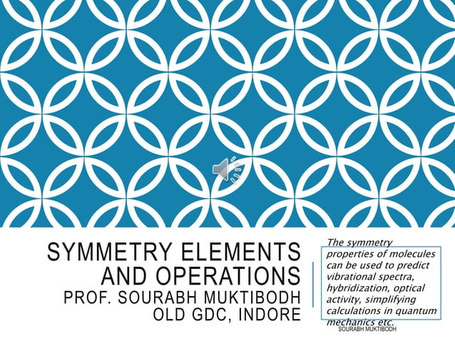 Symmetry Elements and Operations ppt | PPTX | Chemistry | Science