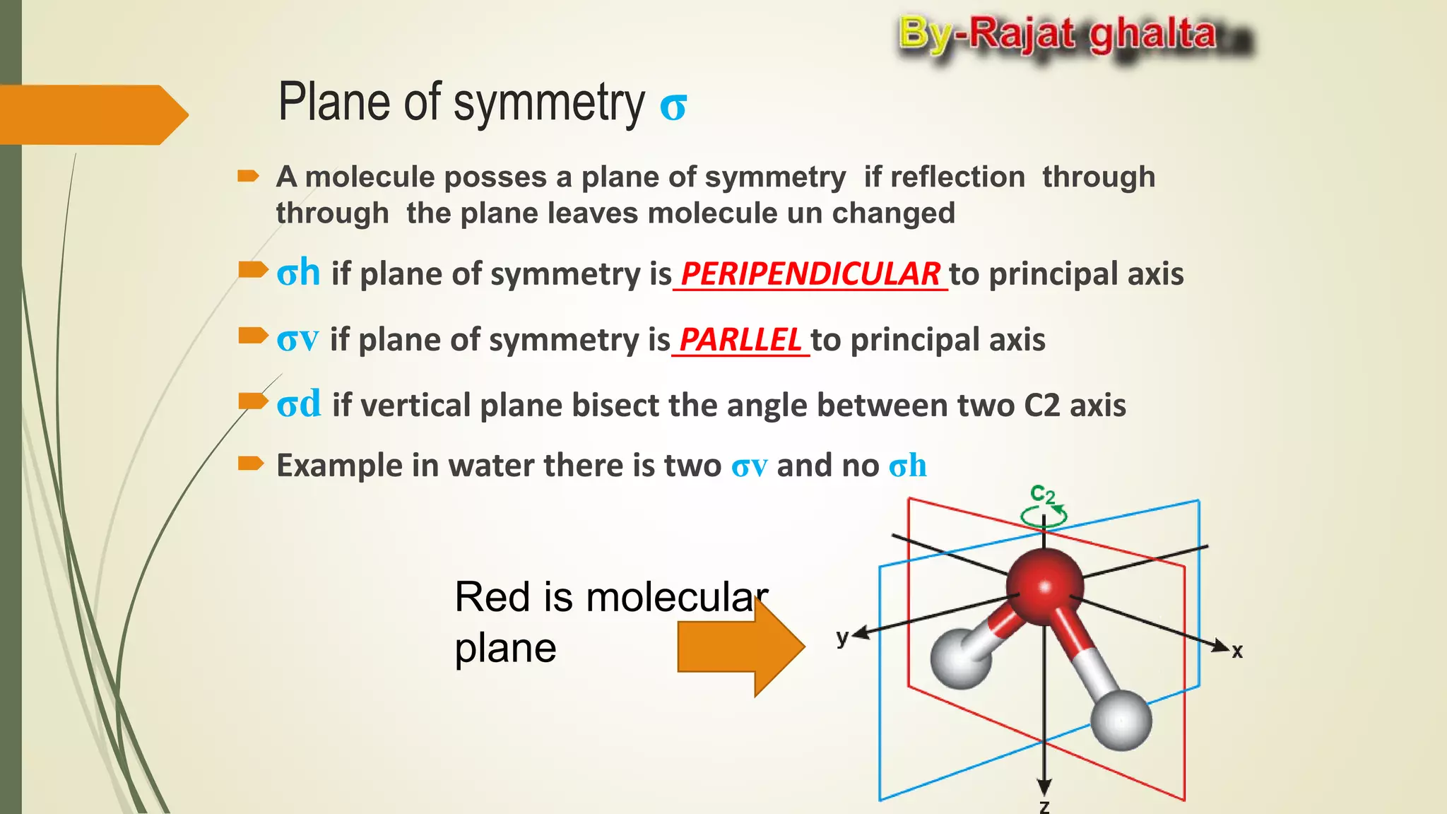 Symmetry and its shapes (I.R and raman activaty) | PPTX
