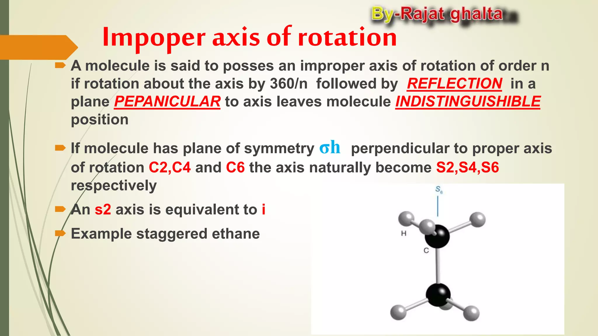 Symmetry and its shapes (I.R and raman activaty) | PPTX