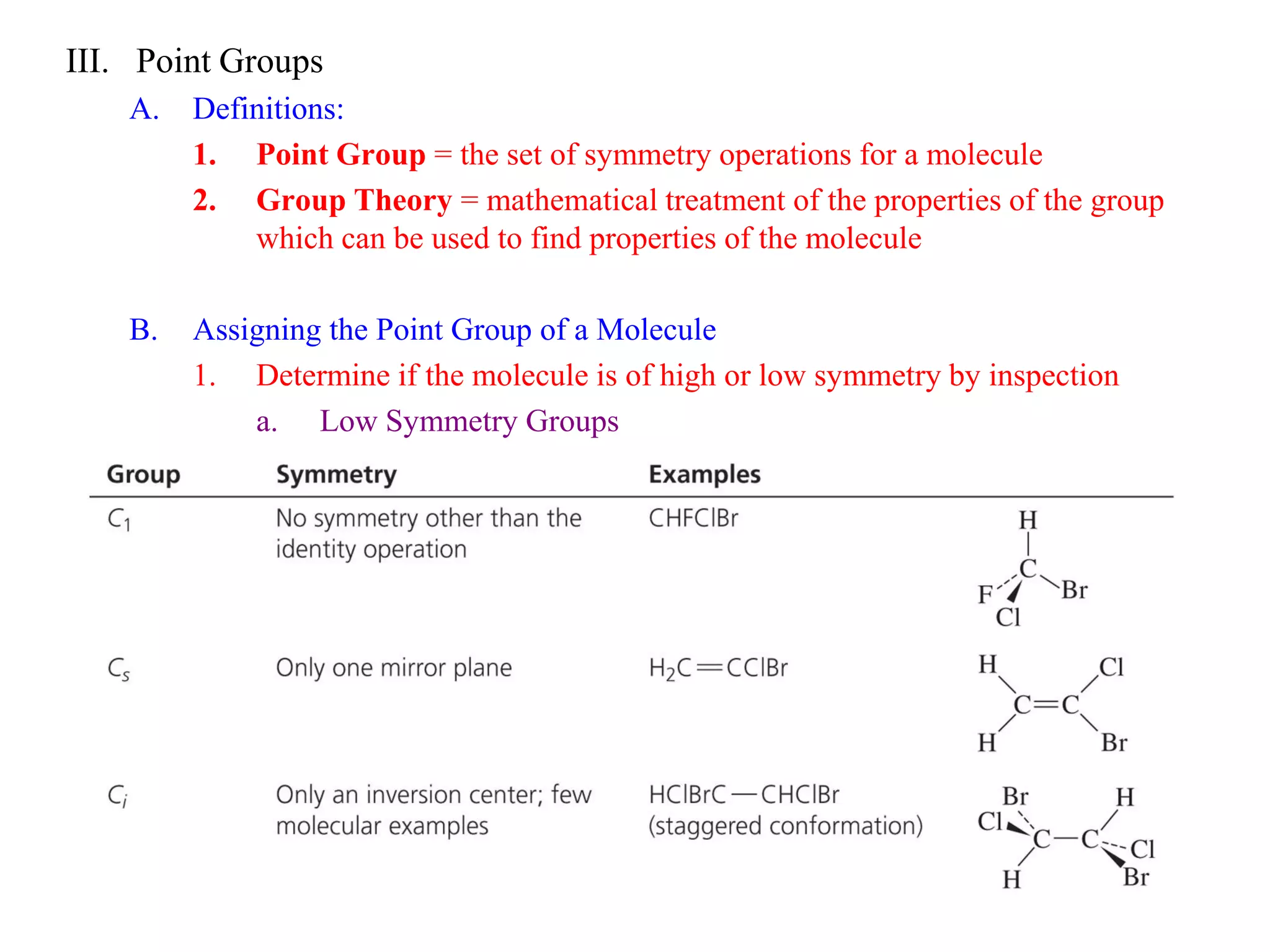Symmetry and point group theory 260912 | PDF