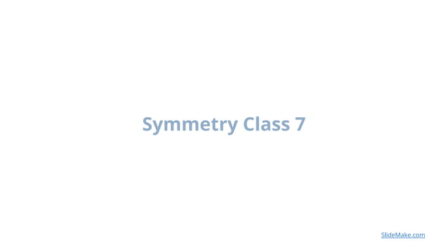 Symmetry Reflective and rotational grade 7 | PPTX